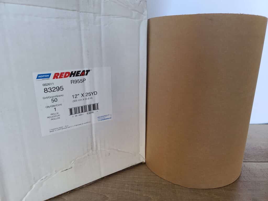 Norton Red Heat 12" Gym Rolls | Floor Sanding Rolls | WFS